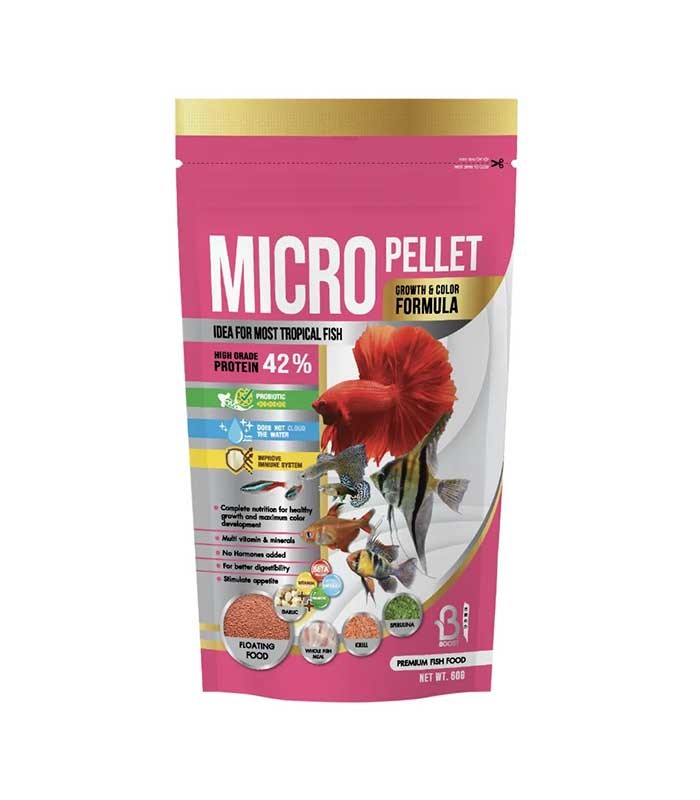 Boost Micro Pellet Growth & Colour – Tropical Fish Food