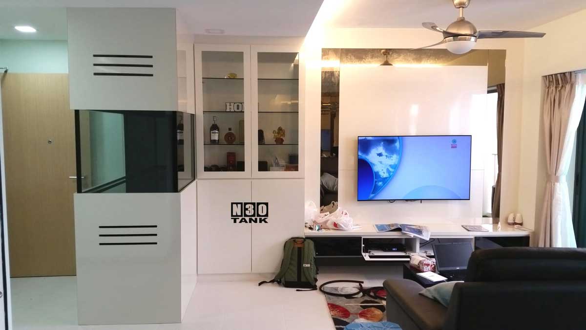 Full Height Tanks - Tall Aquarium with floor-to-ceiling Cabinets - N30 Tank