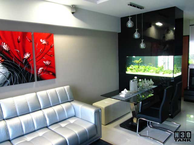 Full Height Tanks - Tall Aquarium with floor-to-ceiling Cabinets - N30 Tank