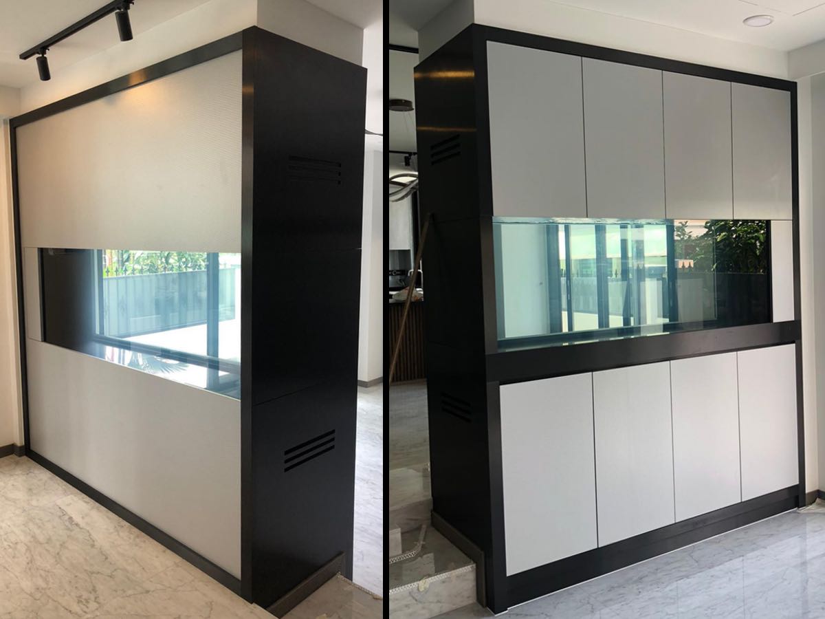 Full Height Tanks - Tall Aquarium with floor-to-ceiling Cabinets - N30 Tank