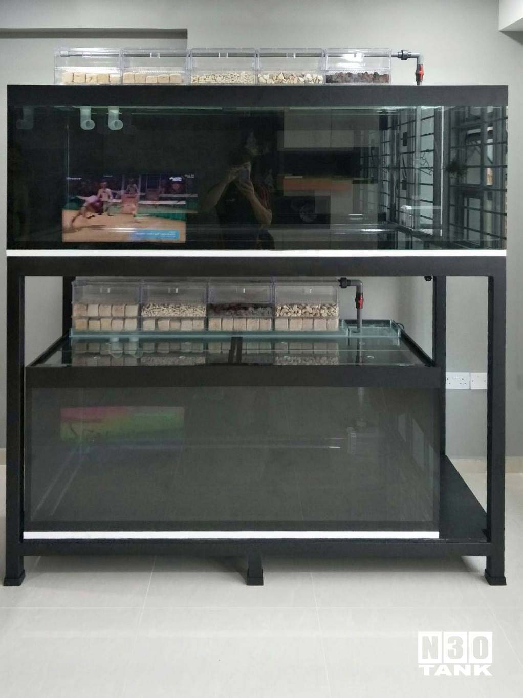 Custom-made Steel Metal Wrought Iron Stands with Aquarium Tanks - N30 Tank