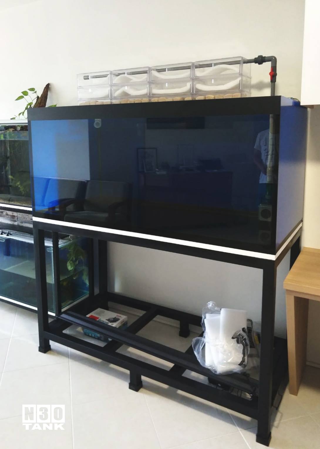 Custom-made Steel Metal Wrought Iron Stands with Aquarium Tanks - N30 Tank